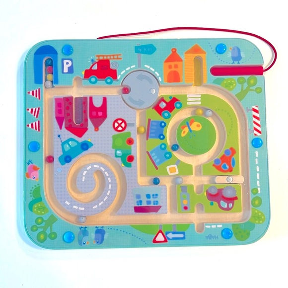 Haba | Toys | Town Maze Magnetic Puzzle Game For Kids 25 Years | Poshmark
